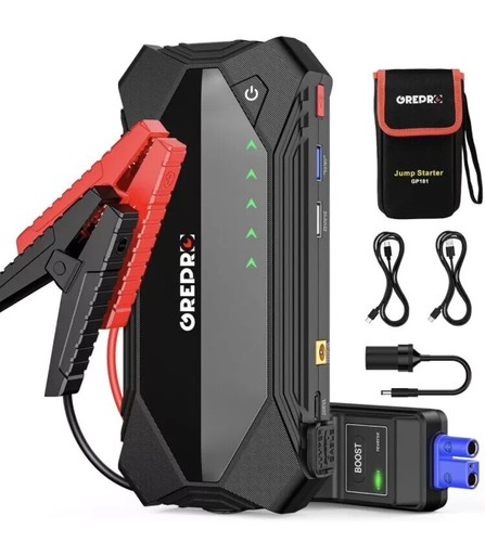 GREPRO 181 3000A Jump Starter Power Pack, Car Battery Booster Jump ...