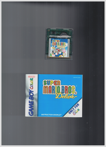 SUPER MARIO BROS DELUXE GAMEBOY COLOR - CARTRIDGE & MANUAL ONLY | eBay