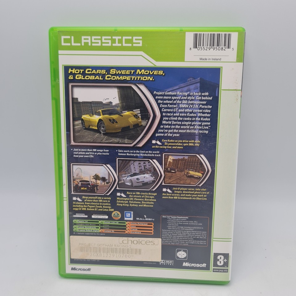 Project Gotham Racing 2 Microsoft Xbox w Manual | eBay UK