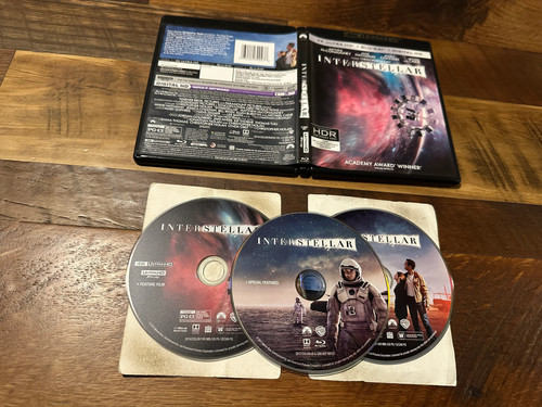 Interstellar (4K Ultra HD/Blu ray, Paramount, 3 Disc, 2014 Classic, No ...