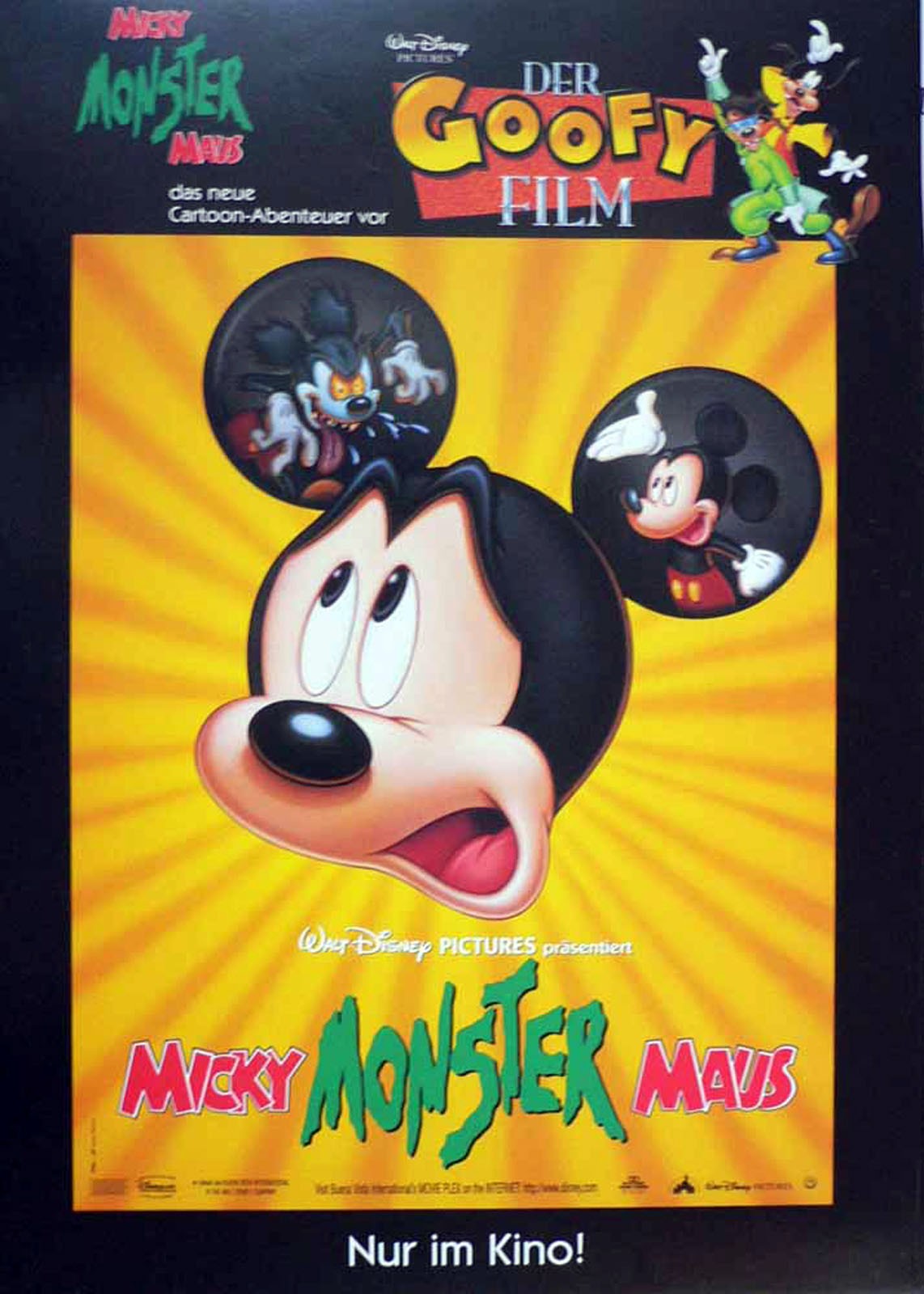 Micky Monster Mouse Filmposter gefaltet A3 29x42 | eBay