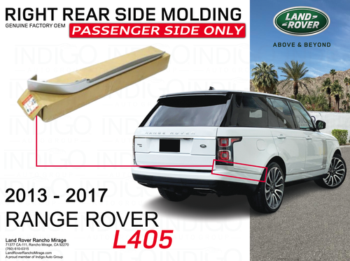 Genuine Range Rover L405 2013-2017 Rear Bumper Side Molding Strip Atlas ...
