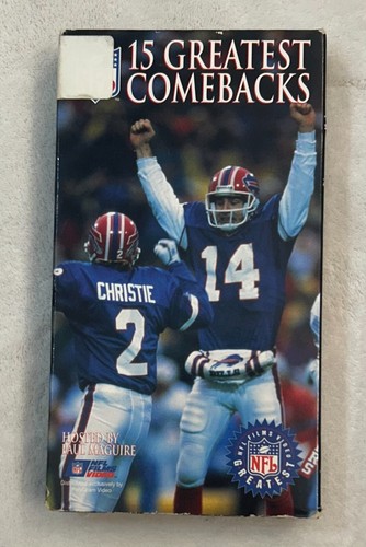 NFL Films 15 GREATEST COMEBACKS VHS VIDEOTAPE Buffalo Bills Dallas ...