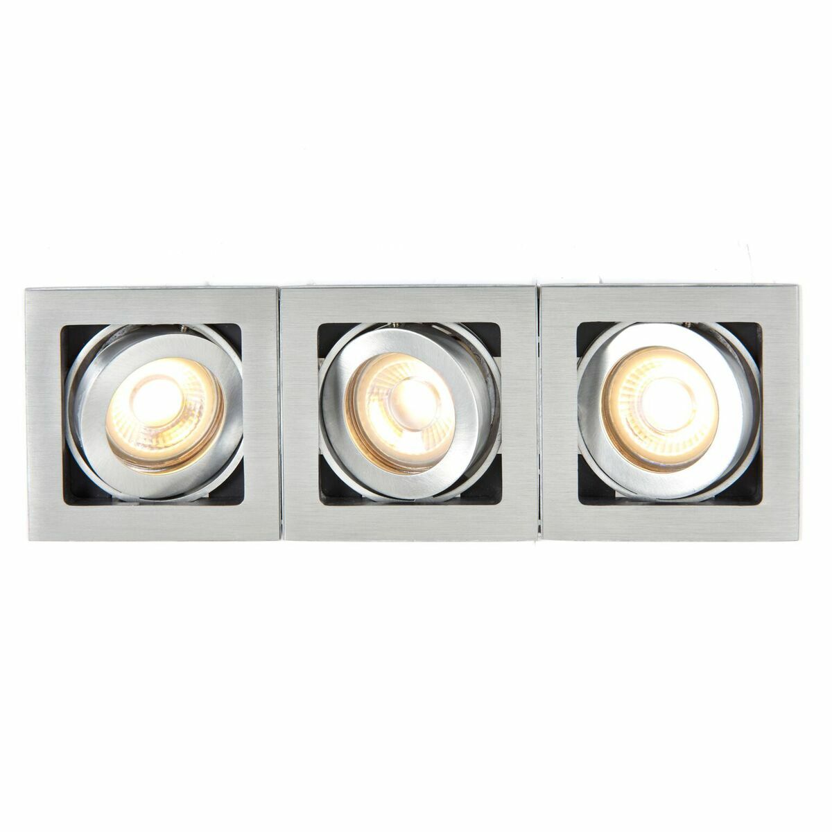 Recessed LED 3 Way Ceiling Light Dimmable Downlight GU10 Aluminium ...