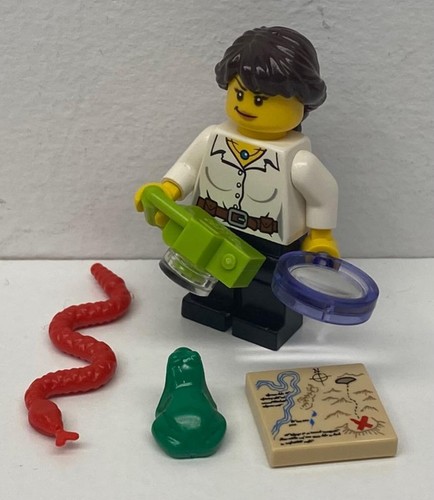 Lego Girl Hiker Scientist Minifig: figure Nature Photographer Explorer ...