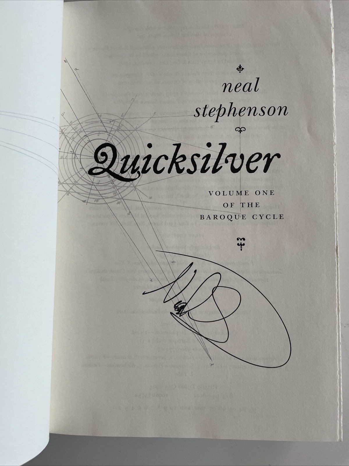 Quicksilver - Neal Stephenson SIGNED 2003 1st Edition 1st Printing HC ...