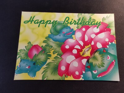 Venusaur Bulbasaur Happy Birthday 003 Book Japanese Pokemon Post Card ...