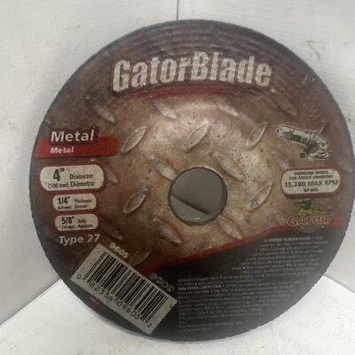 1PC-GATOR BLADE 4" METAL GRINDING DISC/BLADE 9605~15280 MAX RPM | eBay