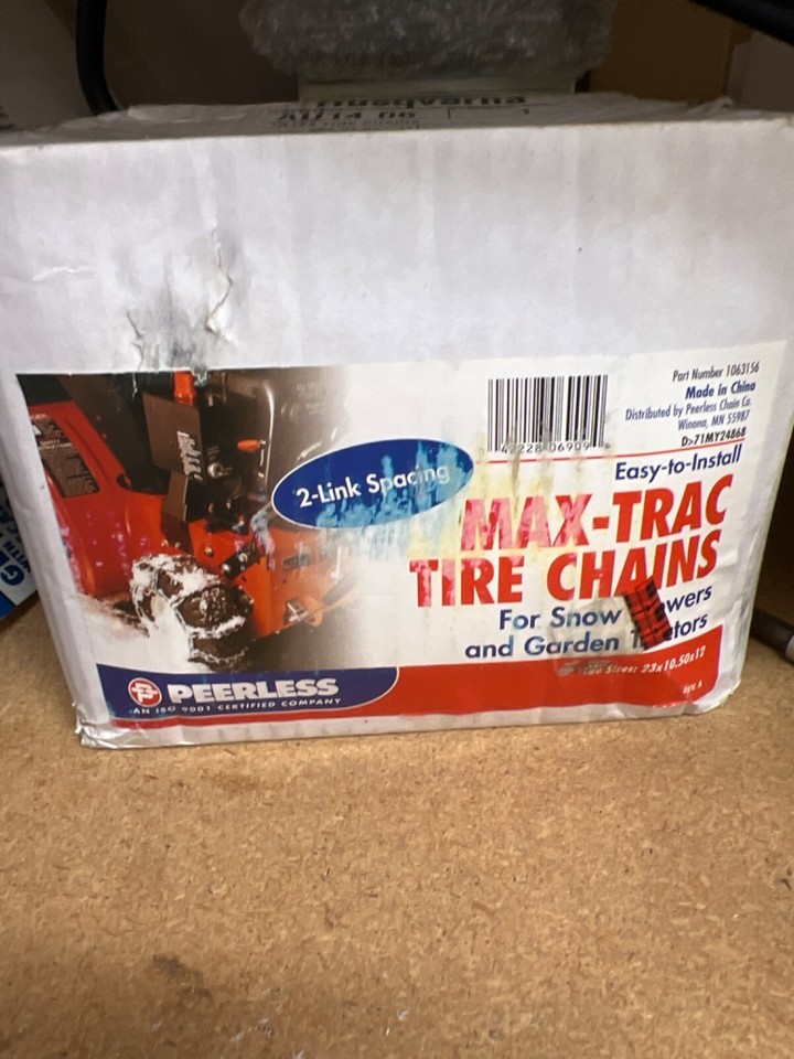 Peerless 1063156 Max Trac 2-Link 23x10.50-12,22x11.00-8 Snowblower Tire ...