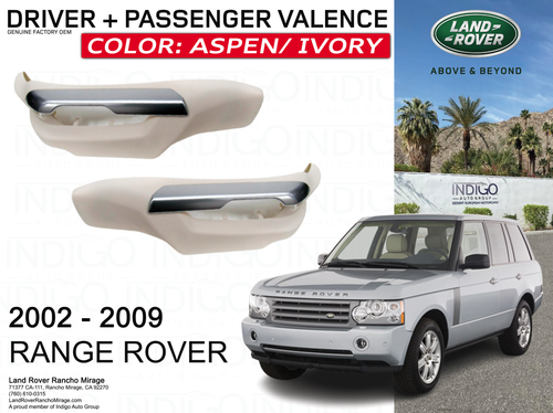 Range Rover OEM L322 2002-2009 Ivory Front Power Seat Valance Trim SET ...