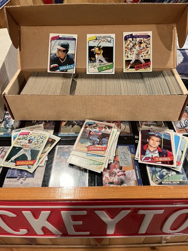 1980 Topps Baseball Card Complete Set 1-726 Great Condition Rickey ...