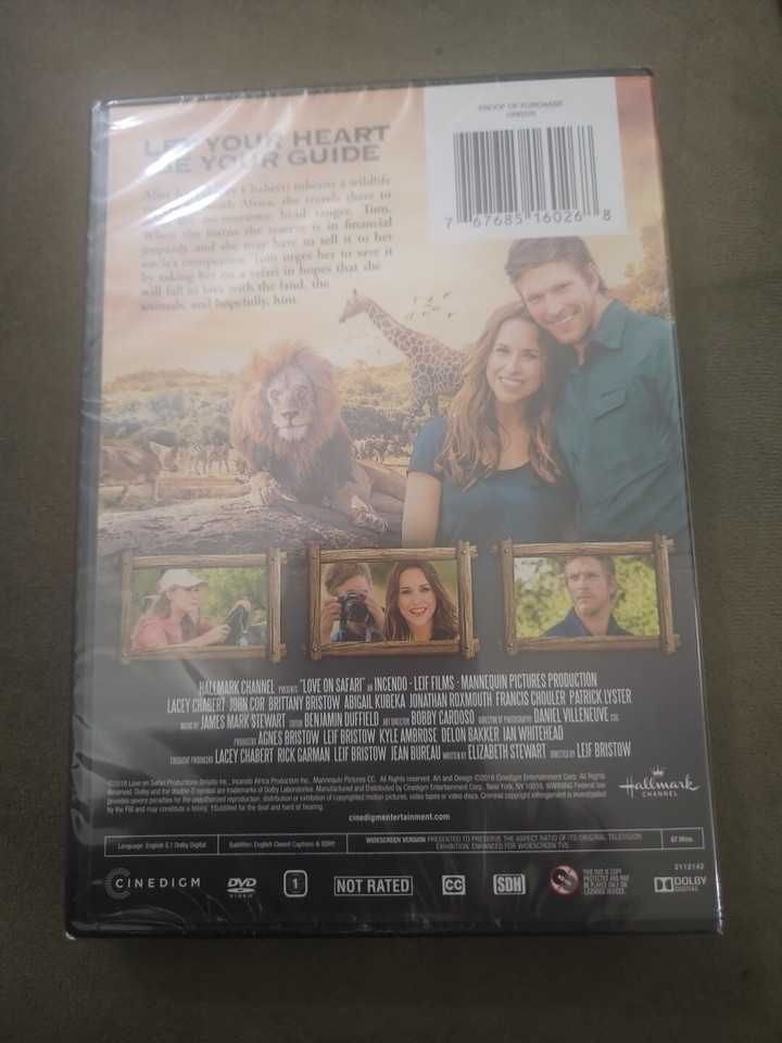 Love on Safari (Lacey Chabert, Jon Cor) BRAND NEW HALLMARK MOVIE DVD ...