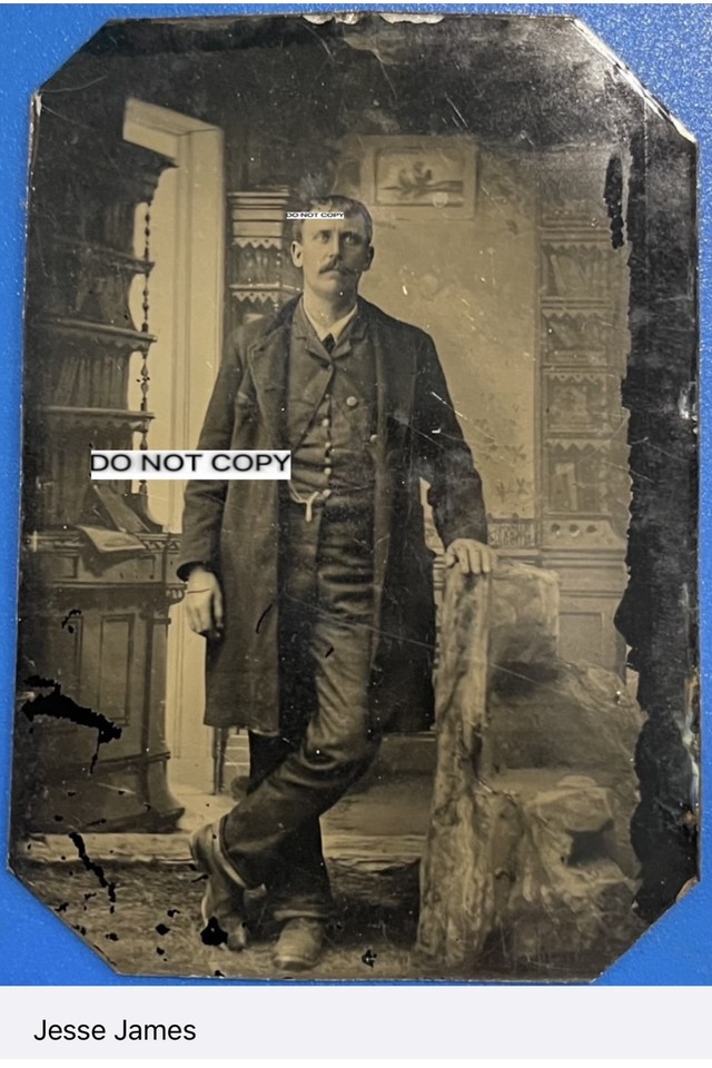 SEE~ Jesse James Outlaw Train Robber Tintype Photo. “OUTLAW PHOTOS SOLD ...