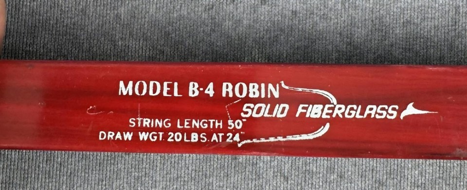 Shakespeare Parabow Model B4 Robin Recurve Bow 50" string length 20 Ibs ...