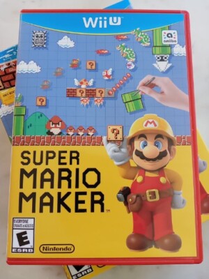 Super Mario Maker Nintendo Wii U Video Game + Idea Book 2015 ...