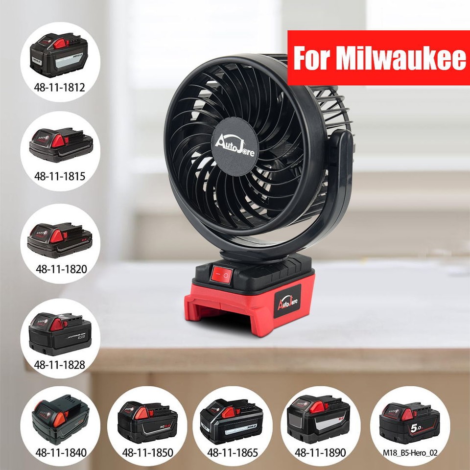 For Milwaukee 48-11-1850 M18 18 Volt 5 Inch Brushless Cordless Fan ...