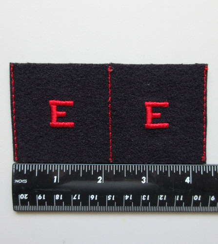 U.S. NAVY BATTLE EFFICIENCY E AWARD RED/BLACK RATE INSIGNIA MILITARY ...