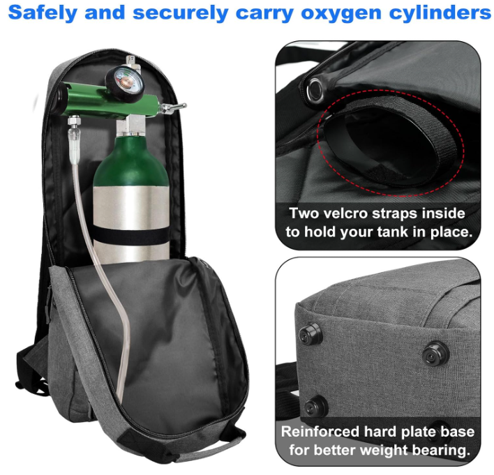 Oxygen Tank Backpack Size D, Portable Oxygen Backpack for D/M15 JD/M22 ...