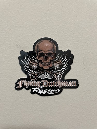FLYING DUTCHMAN RACING (Skull) racing sticker decal | eBay