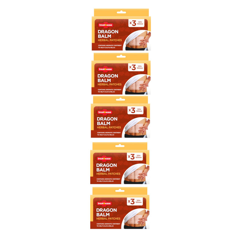 15 x dragon Balm Herbal Patches - Pain Relief Heat Plaster Back Knee ...
