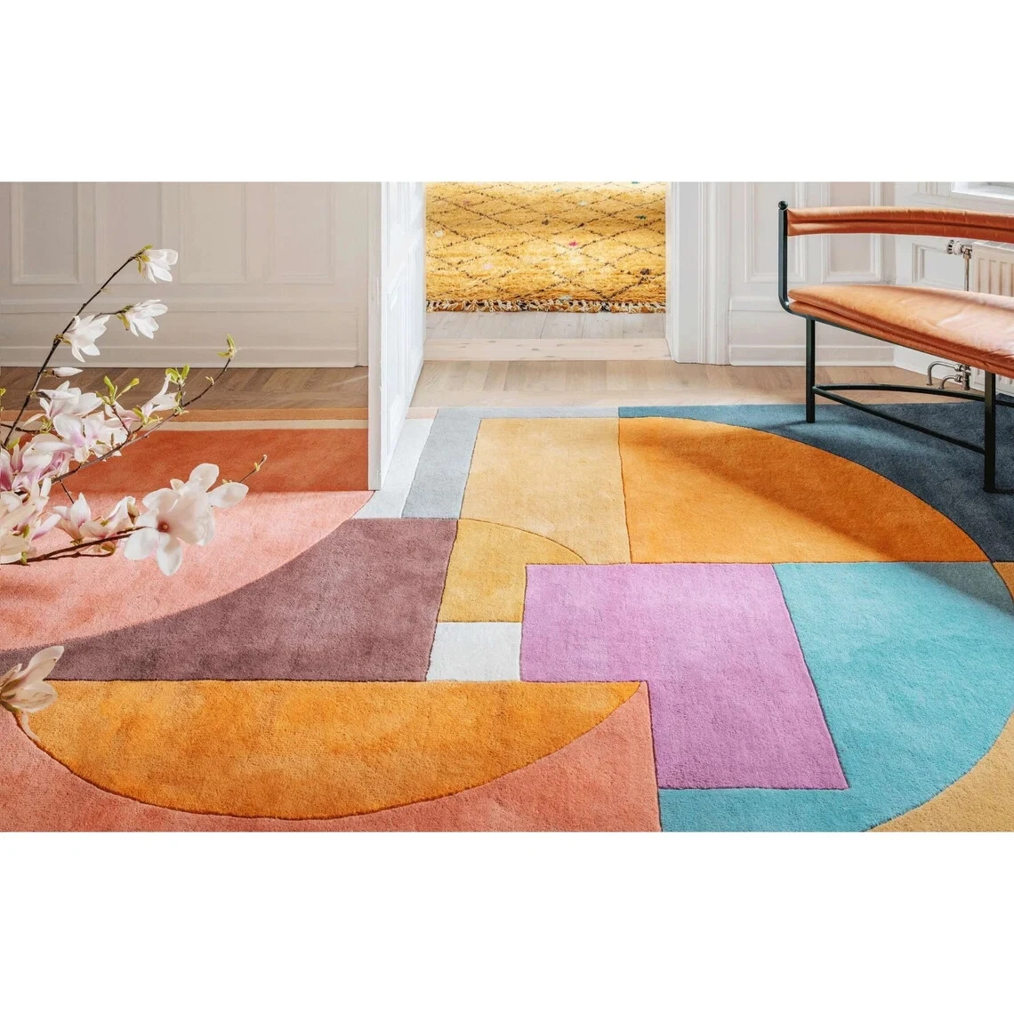 Pink Hand Tufted Wool Rugs