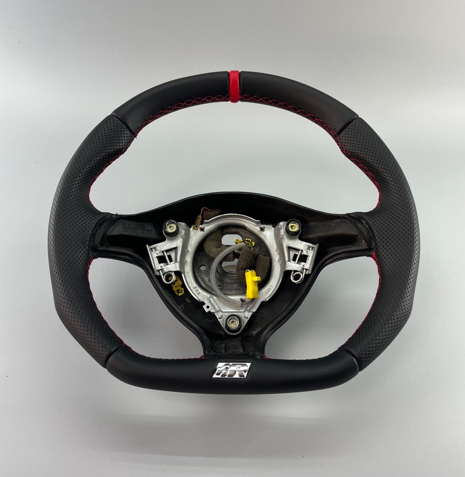 VW Golf MK4 GTI R32 Flat bottom Custom made Full Reshaped NEW LEATHER ...