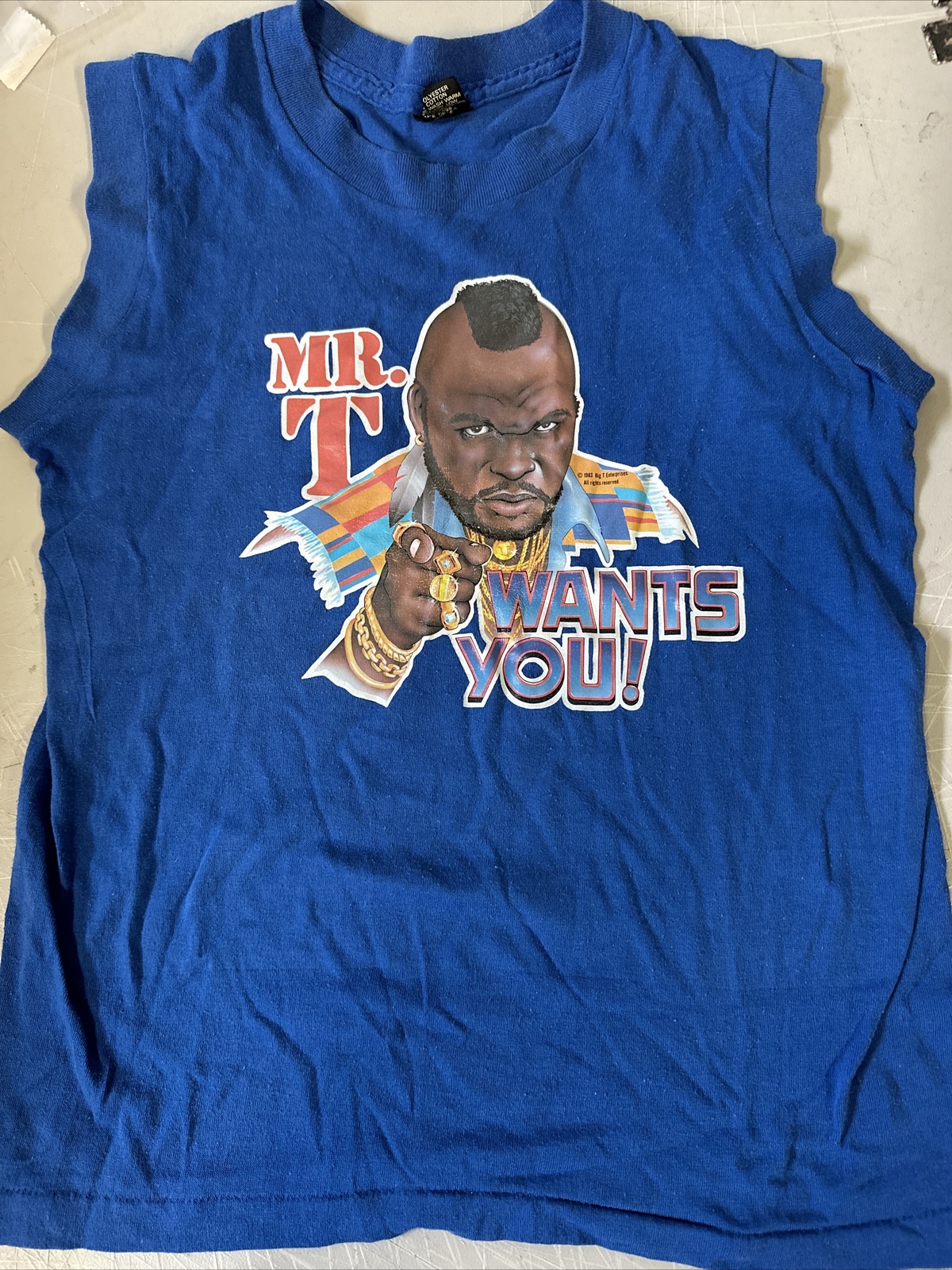 vintage Mr. T tank top youth 14 16 80s a-team - Gem