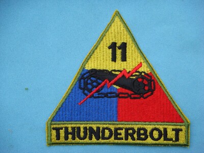 PATCH US 11th ARMORED DIVISION THUNDERBOLT | eBay