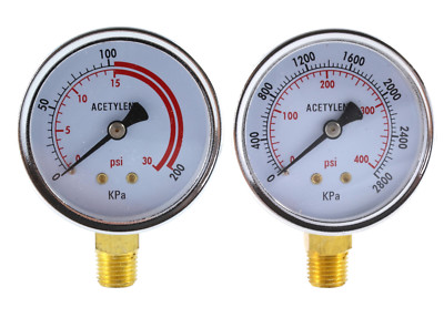 Oxy Acetylene Welding - Acetylene Regulators Gauges