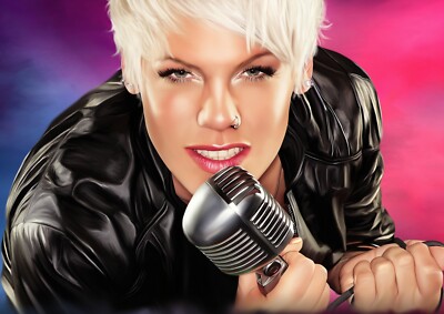 Singer Pink Poster Print Choose your size Unframed. | eBay