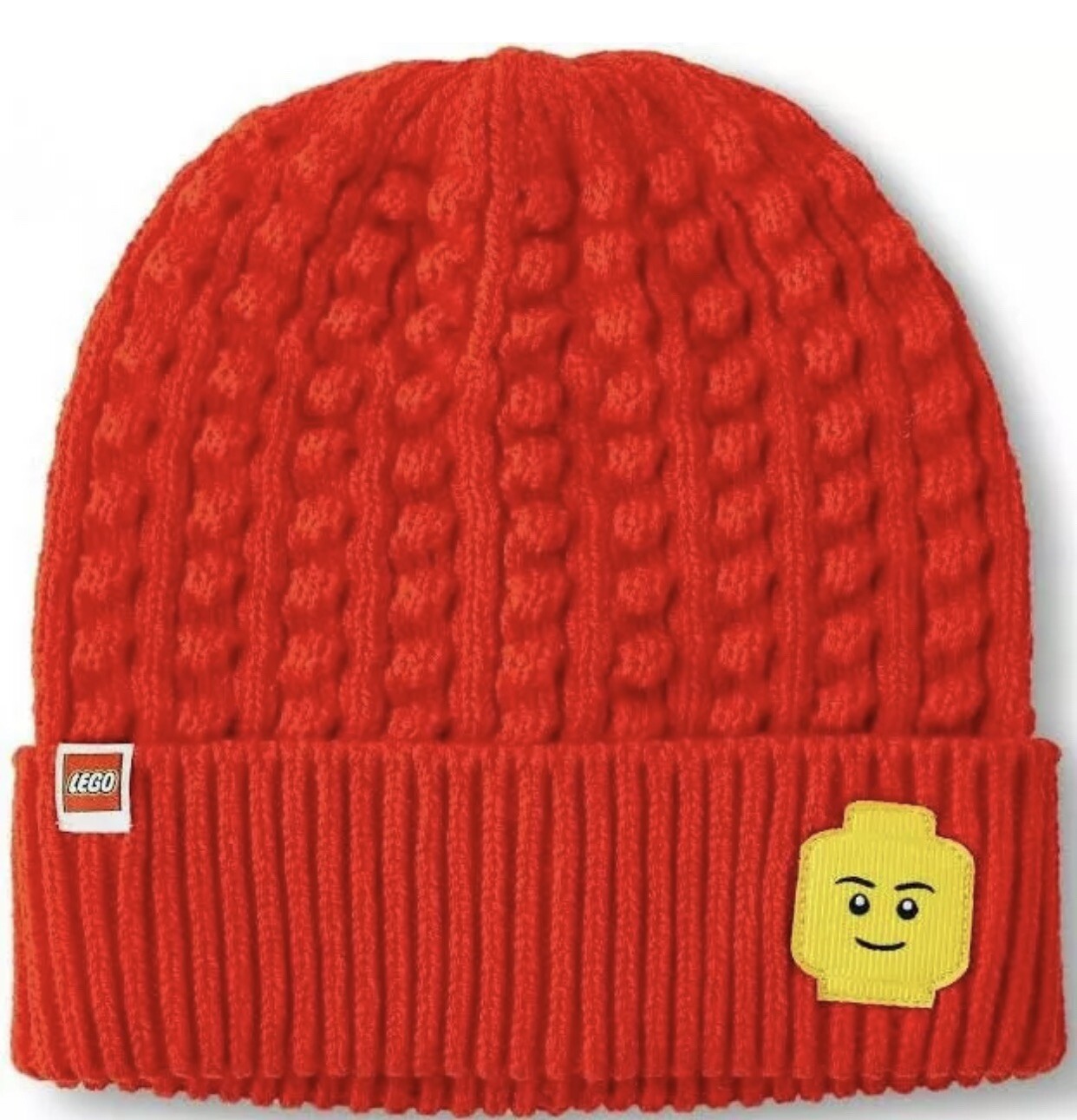 Adult LEGO Minifigure Patch Beanie Hat - LEGO® Collection x Target RED ...