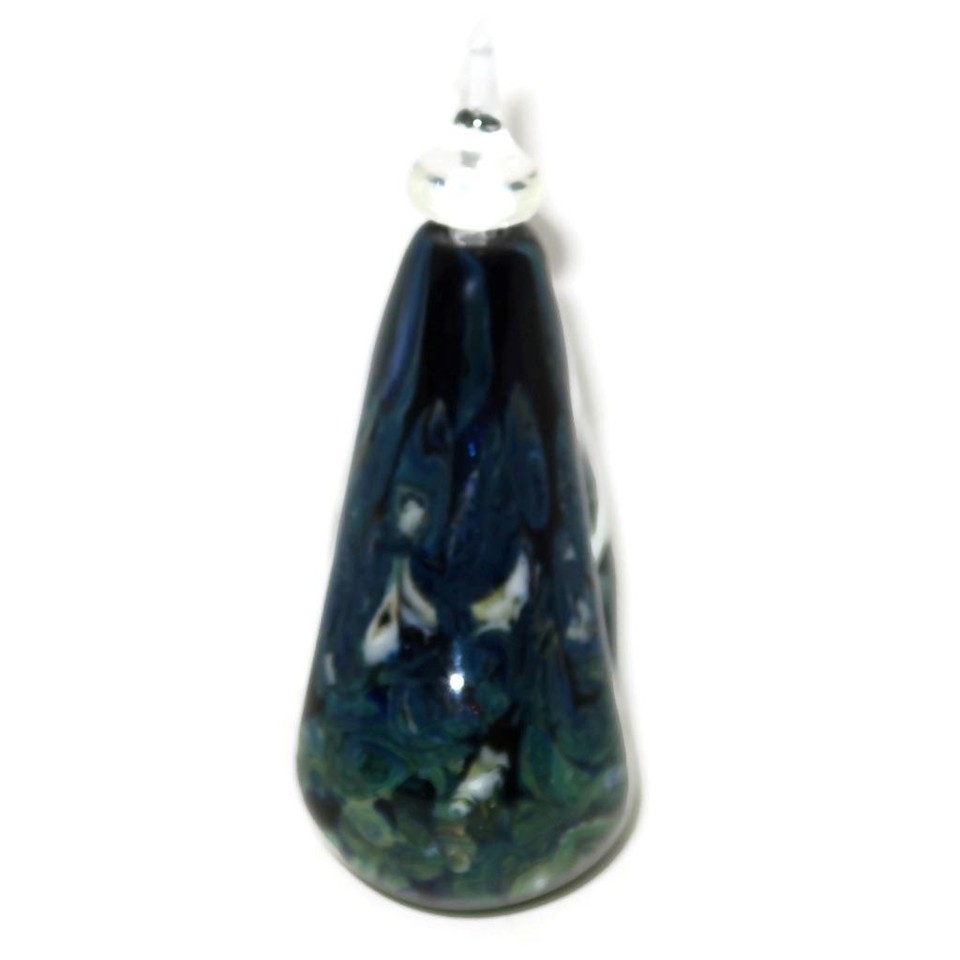 Robert Eickholt 2005 Art Glass Multicolored Tear Drop Perfume Bottle, 5 ...