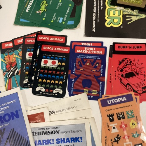 Intellivision Massive Game Lot Of 38 games. Most of them have Manuals ...