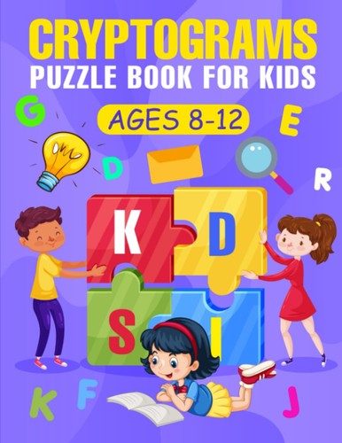 Cryptogram Puzzle Books for Kids: Ages 8-12 | eBay