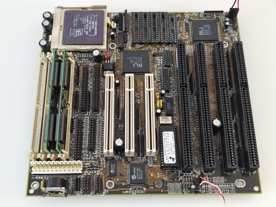 socket 3 Gigabyte GA-5486AL Rev 2A main board + 16MB + AMD 486 DX4 100 ...