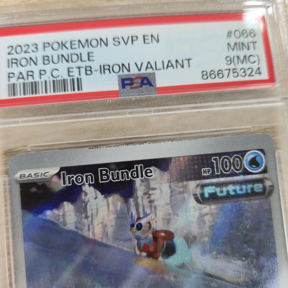 MISCUT MC ERROR PSA 9 Iron Bundle SVP 066 ETB Black Star Promo IR ...