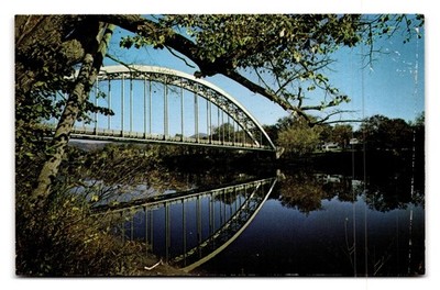 Vintage Samuel Morey Memorial Bridge Postcard Vermont-New Hampshire | eBay