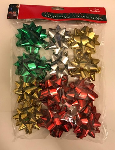 12 Designer Bows Ribbons, Gift decorating, Christmas- Peel and Stick ...
