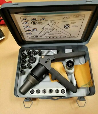 FSI HYDRAULIC BLIND RIVET Kit Riveter Aviation Hydraulic Riveter Gun ...