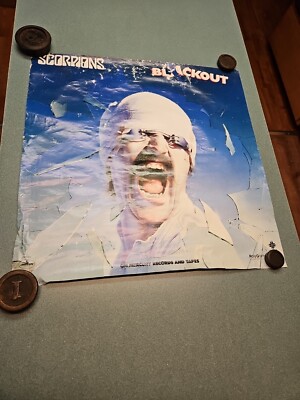 Vintage Scorpions Blackout Promo Poster 1982 | eBay