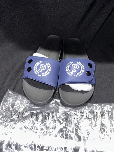Brand New Victorias Secret PINK Crossover Navy Blue Strap Sandals ...