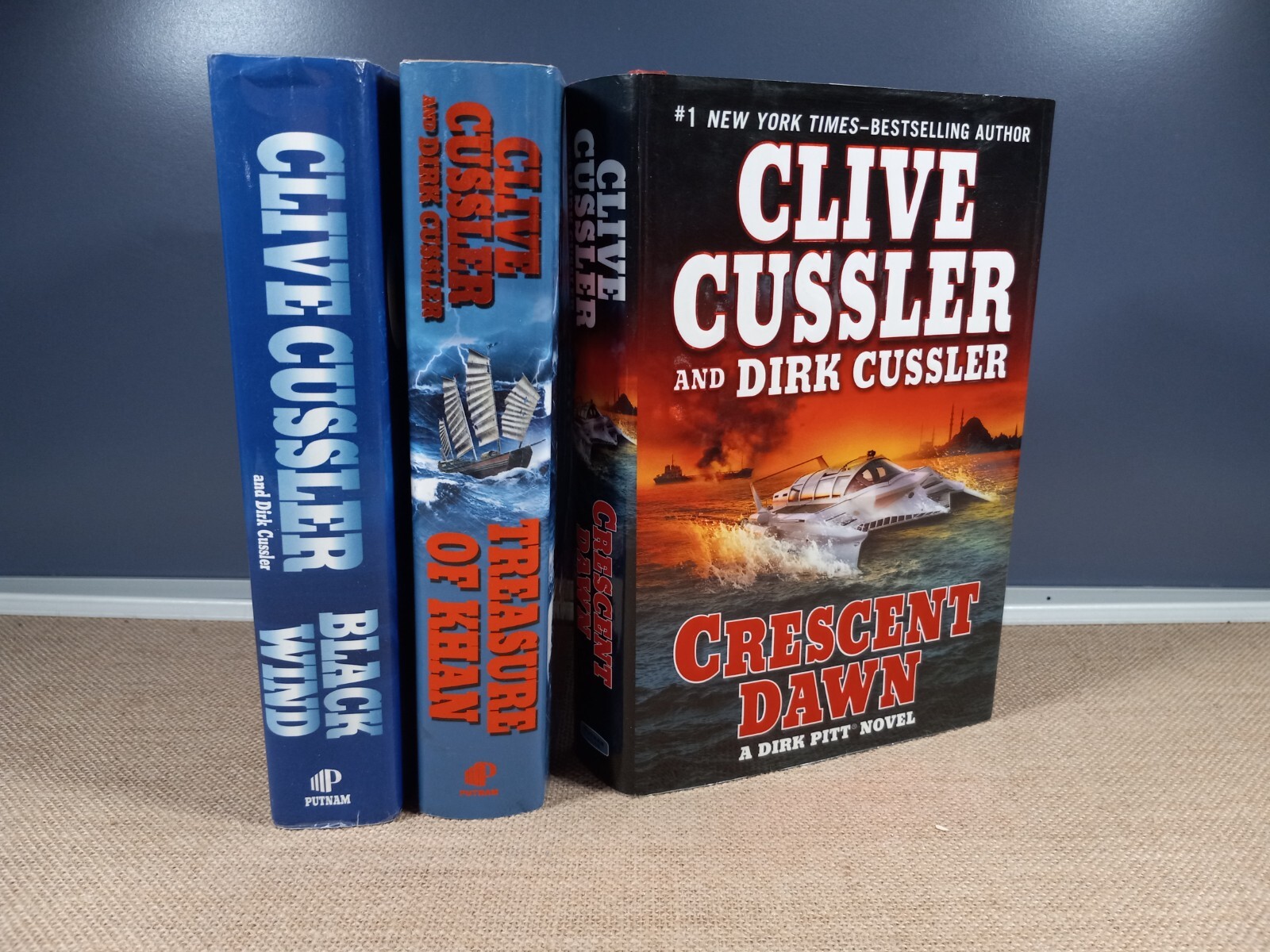Lot of 3 Clive Cussler Dirk Pitt Series Hardcover Books - Very Good+ ...