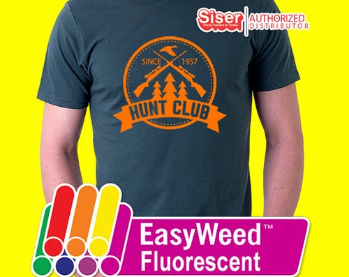 Siser EasyWeed Fluorescent Neon Heat Transfer Vinyl HTV for T-Shirts 12 ...