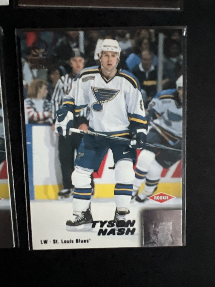 Tyson Nash 4 Card NHL Ice Hockey Trading Card Lot Rookie RC Blues ...