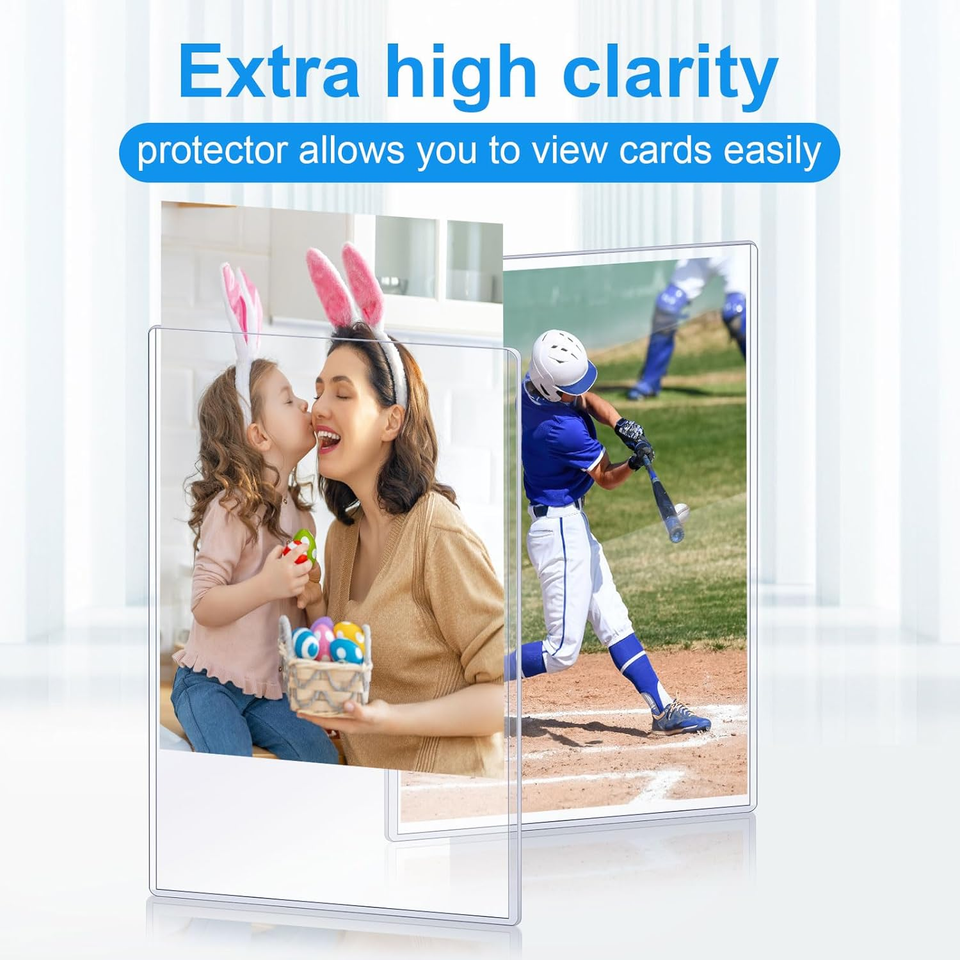 6 X 9 Inch Hard Plastic Card Sleeves Jumbo Photocard Holder PVC Clear ...