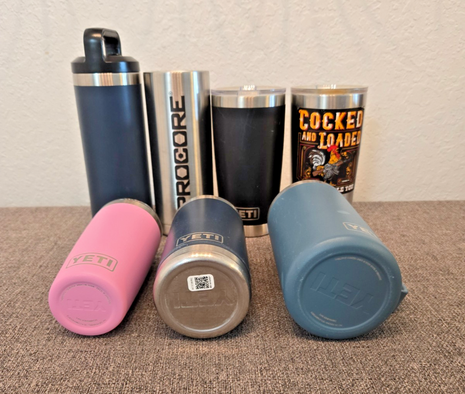 Yeti 7 Lot Assorted Tumblers and Cups - Varied Sizes & Styles | eBay