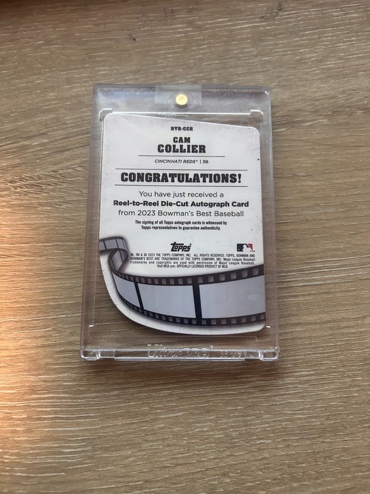 2023 Bowman's Best - Reel to Reel Die-Cuts Autographs Cam Collier #RTR ...