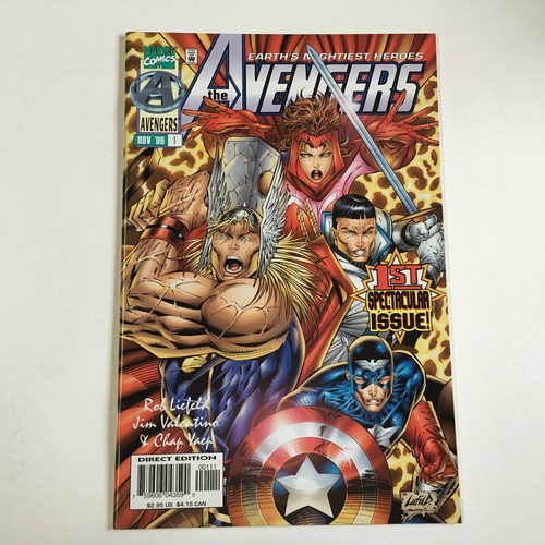 The Avengers Issue #1 Marvel Comics 1996 1st Print Rob Liefeld VF/NM ...