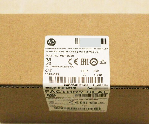 Allen-Bradley 2085-OF4 Ser A Micro800 4 Point Analog Output Module ...