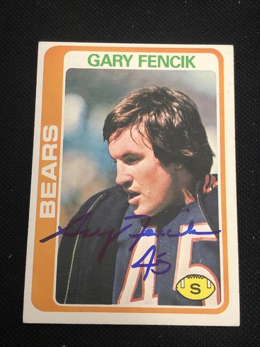 GARY FENCIK 1978 TOPPS ROOKIE SIGNED AUTOGRAPHED CARD #497 CHICAGO ...